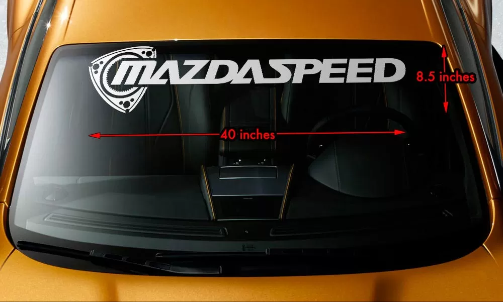 MAZDA ROTARY MAZDASPEED RX7 RX8 Windshield Banner Vinyl Decal Sticker ...