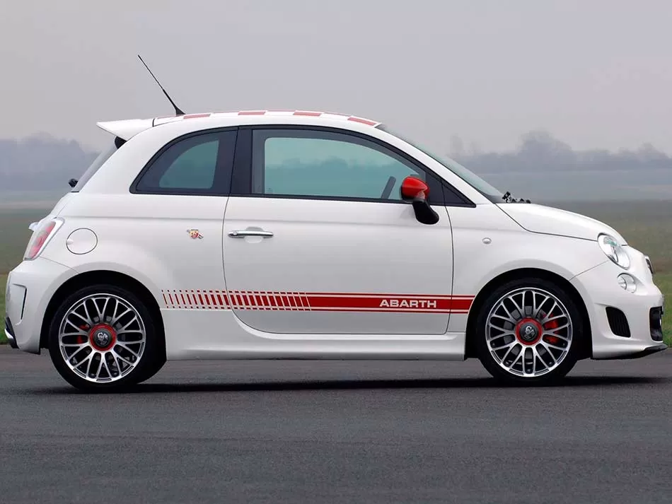 Fiat 500 ABARTH Decal side Graphics stripes
