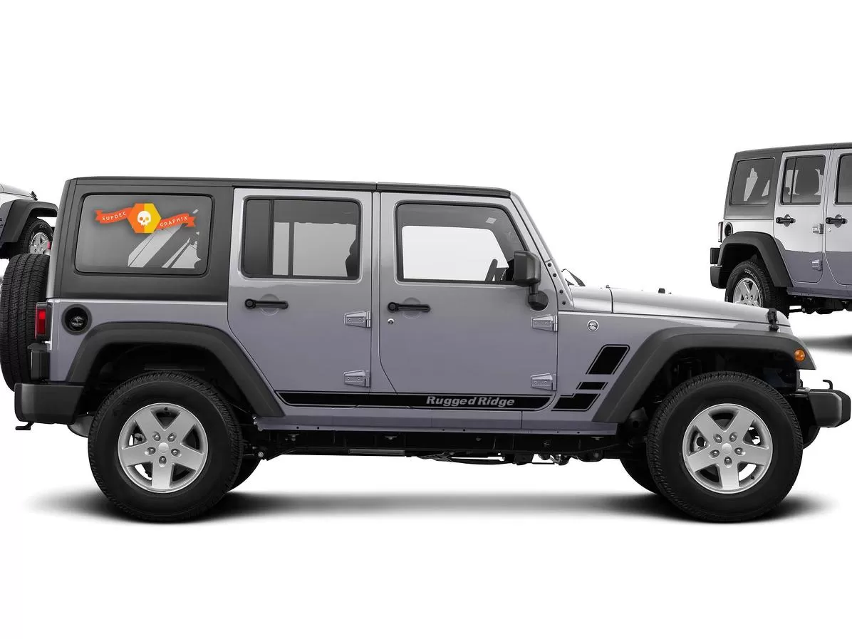 Rugged Ridge Jeep Wrangler Vinyl Side Decals