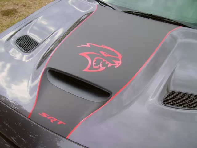 Dodge Challenger Charger SRT Hellcat Stripe Hell Cat Vinyl Decal ...