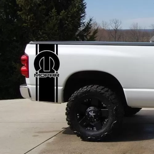 Mopar Bed Stripe Decal Set of (2) for Pickup Truck Pickup Truck Bed ...