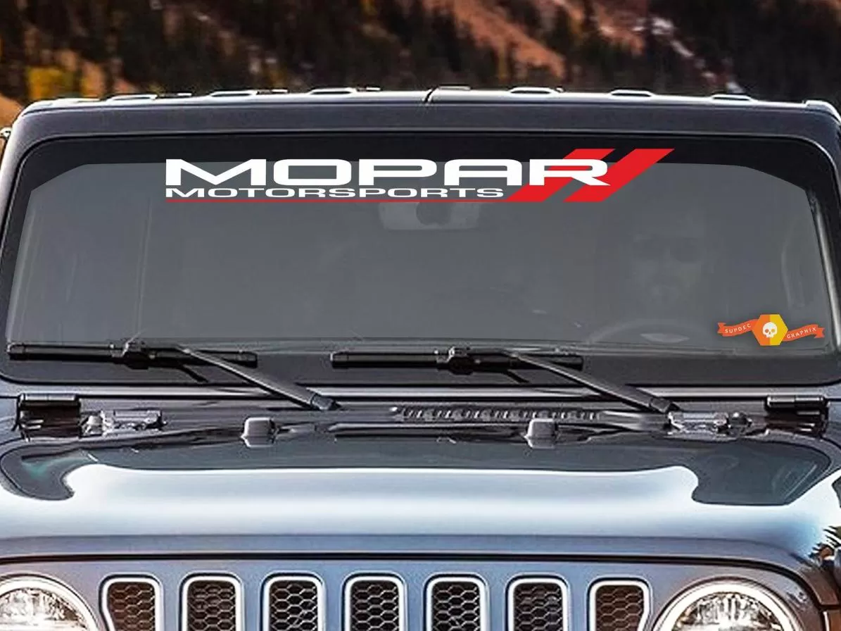 Mopar Motorsport Windshield Vinyl Decal Sticker