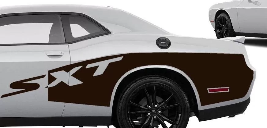 Custom 2018 CHALLENGER BILLBOARD Decals Graphics Vinyl HEMI MOPAR SXT ...