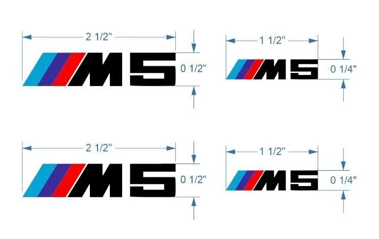 BMW M Brake Caliper M5 Decal sticker