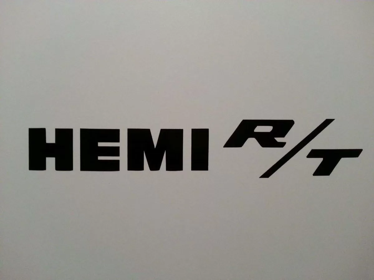 Hemi R/t Decal ** Dodge Challenger Charger Magnum Mopar Plymouth Cuda