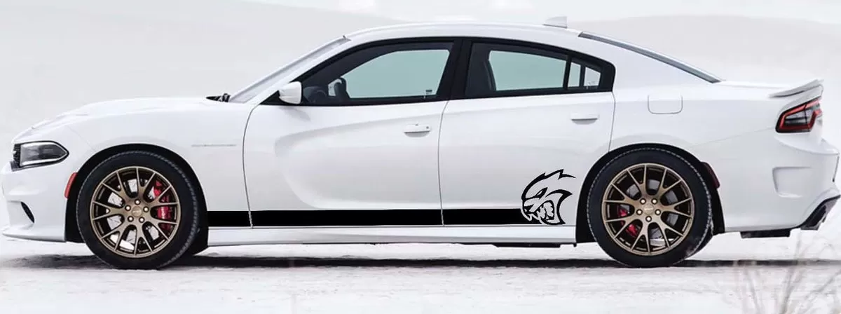 2x Dodge Charger Rocker Panel Decal Factory Stripe 2011- 2018