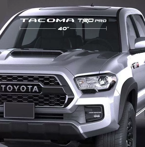 TOYOTA TACOMA TRD PRO WINDSHIELD DECAL 4x4 Suv Truck