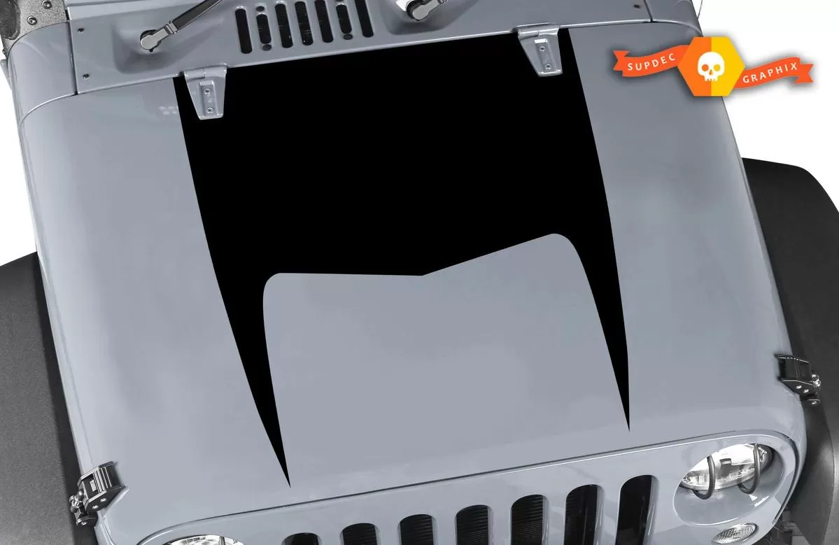 Decal Sticker Hood Stripe For Jeep Wrangler 2007 - 2019 jk