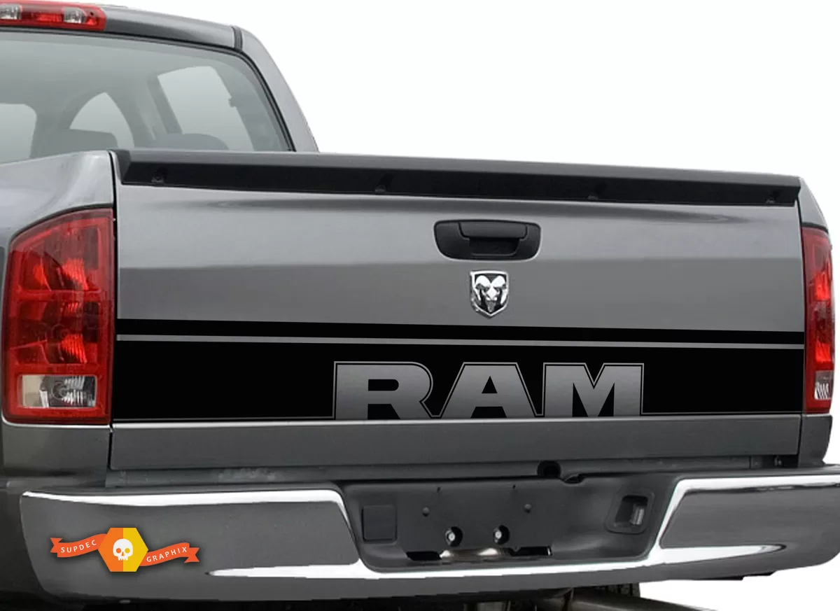 Dodge Ram 1500 Truck Tailgate Accent Vinyl Graphics stripe decal