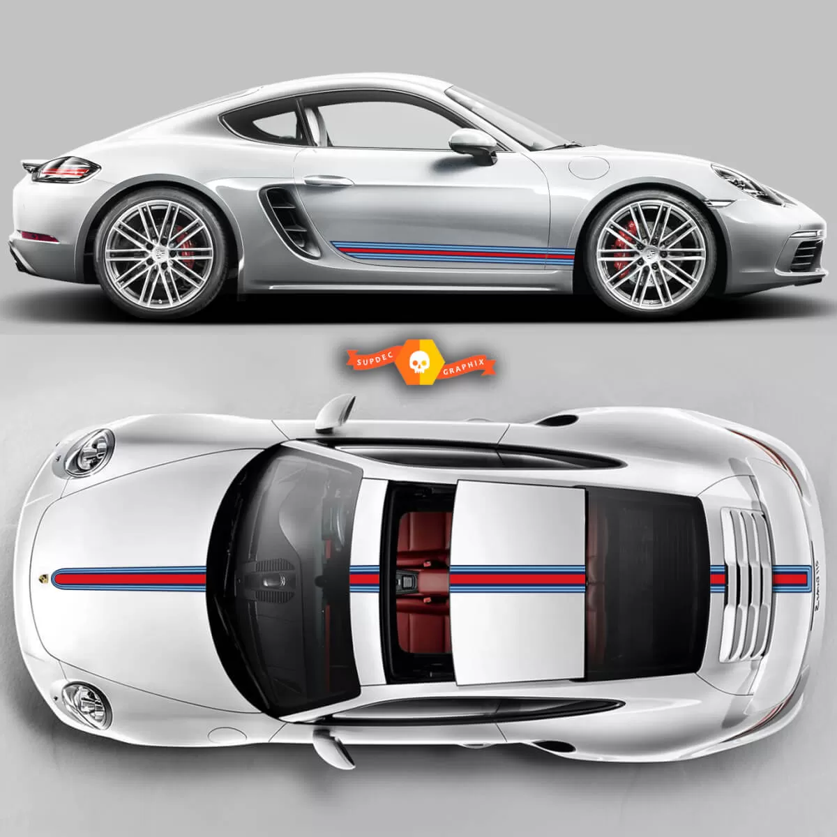 Porsche Martini Racing Stripes For Carrera Cayman Boxster Or Any ...