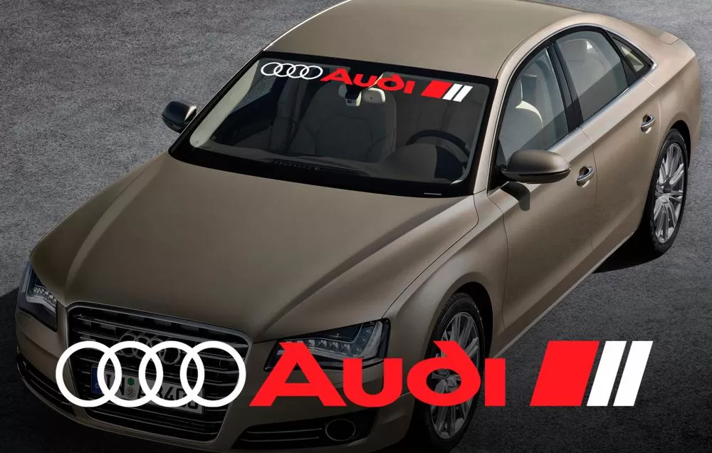 AUDI windshield window front decal sticker for A4 A5 A6 A8 S4 S5 S8 Q5 ...